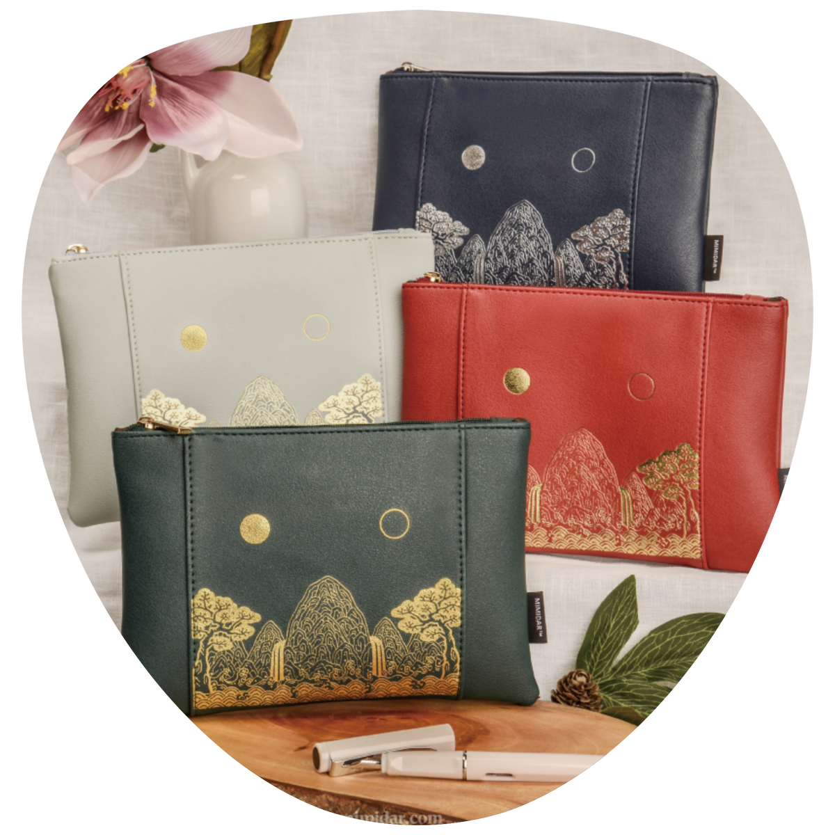 Ilwol Obongdo(Sun & Moon, Five peaks) pouch – BIROSO