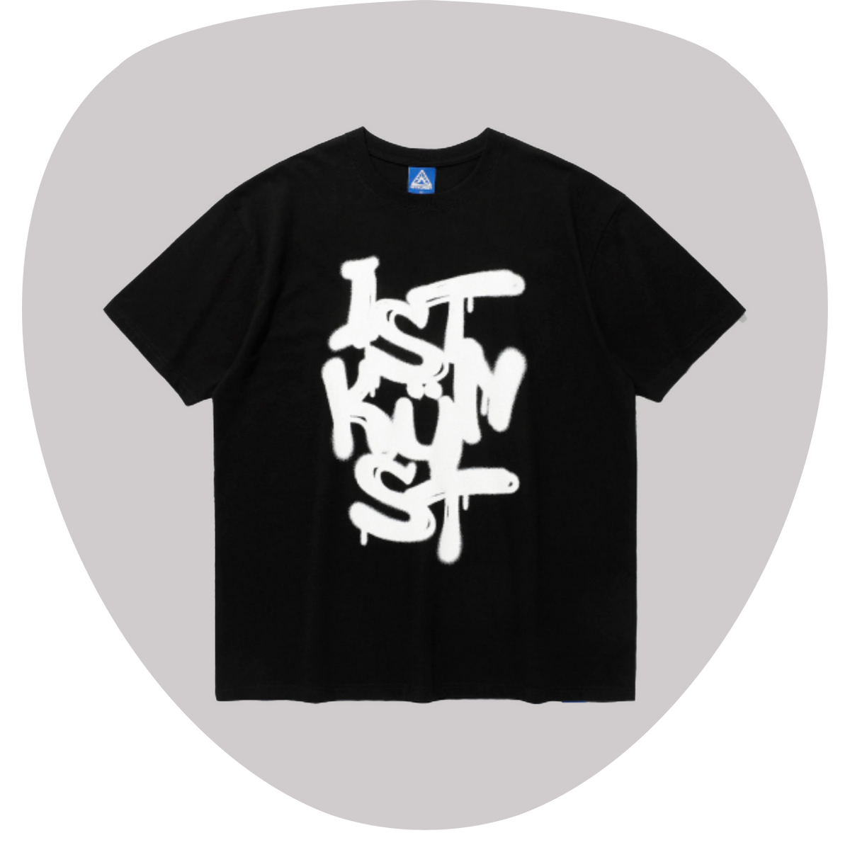 ISTKUNST Graffiti logo t-shirt (White/Black) – BIROSO