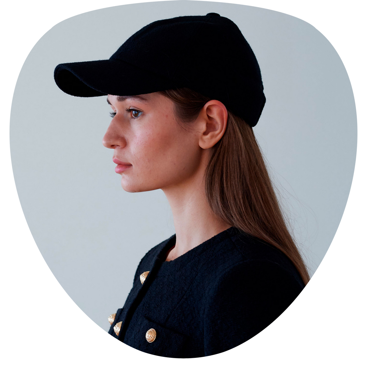 Tweed Baseball Hat_Black – BIROSO