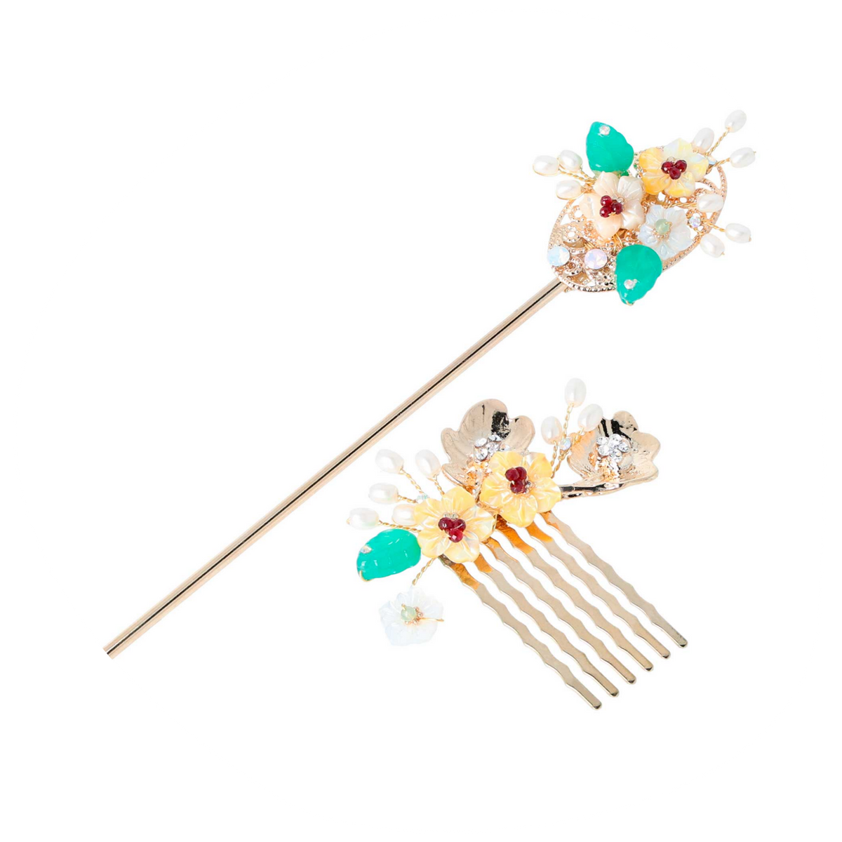 Gold Binyeo & Hairpin Set – BIROSO