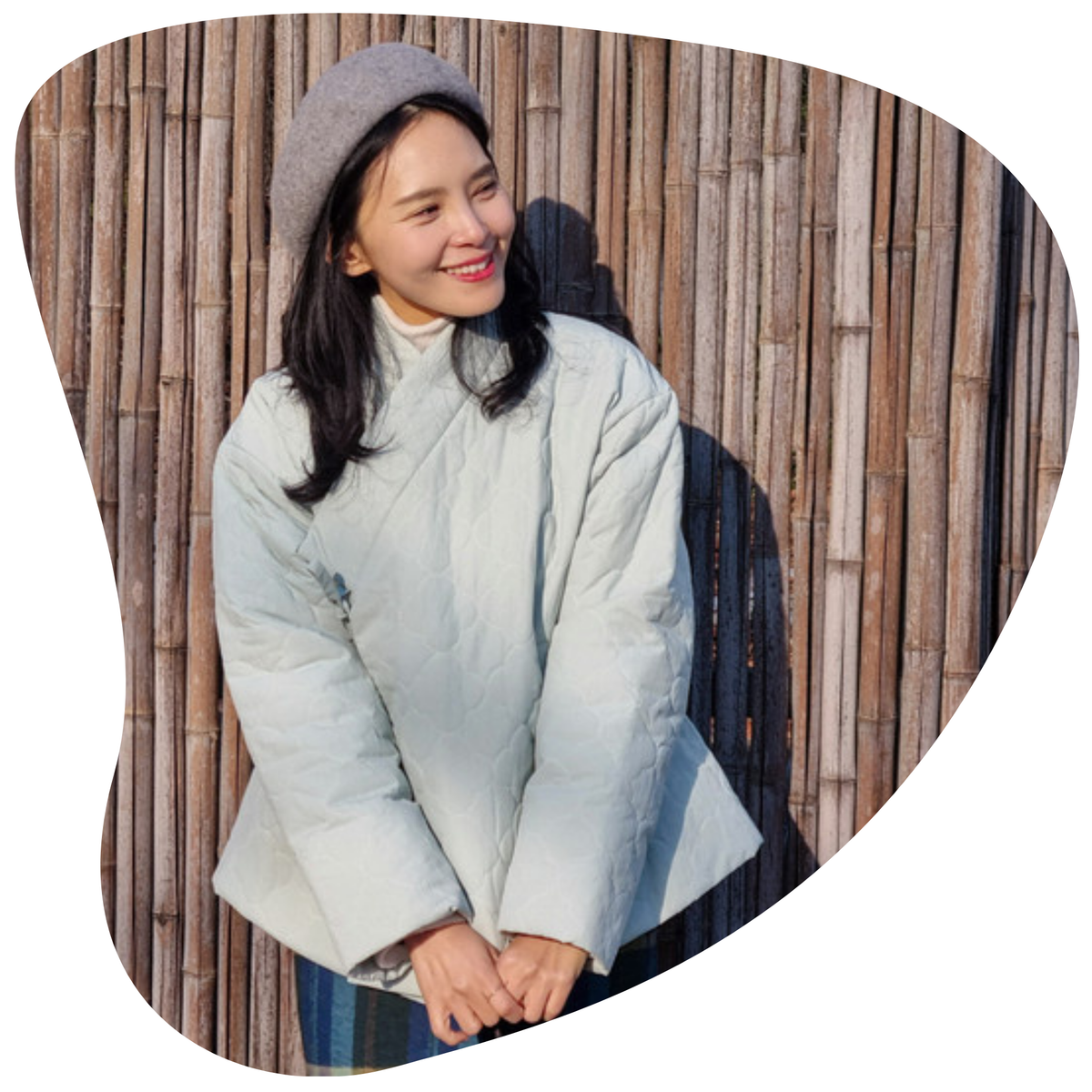 Winter-Friendly Hanbok Padded Cloud Jeogori (Mint, Navy) – BIROSO