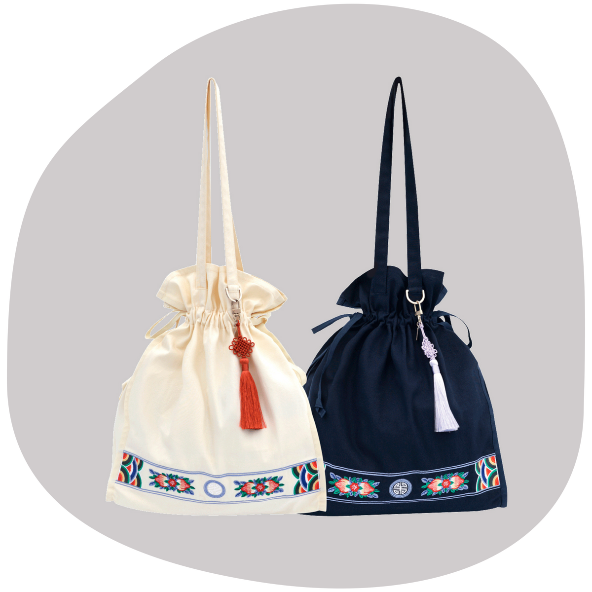Gungbo Bojagi Embroidery Bokjori Eco Bag – BIROSO