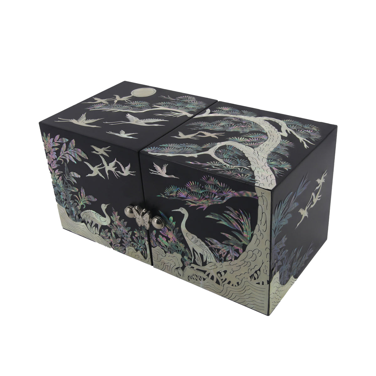 Pine & Crane Najeon Chilgi(lacquerware) folding cabinet – BIROSO
